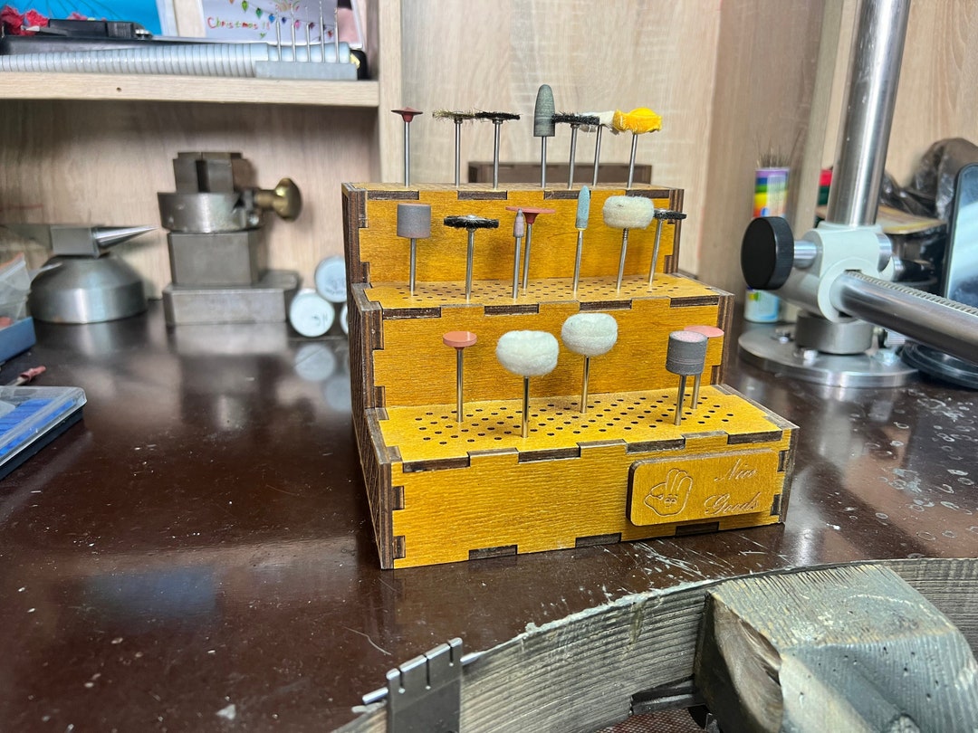 Tool Holder Organizer, Wood Tool Stand, Workshop Storage Rack, Drill ...