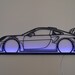 Racing Car LED Night Light | RGB Wooden Wall Decor - Etsy