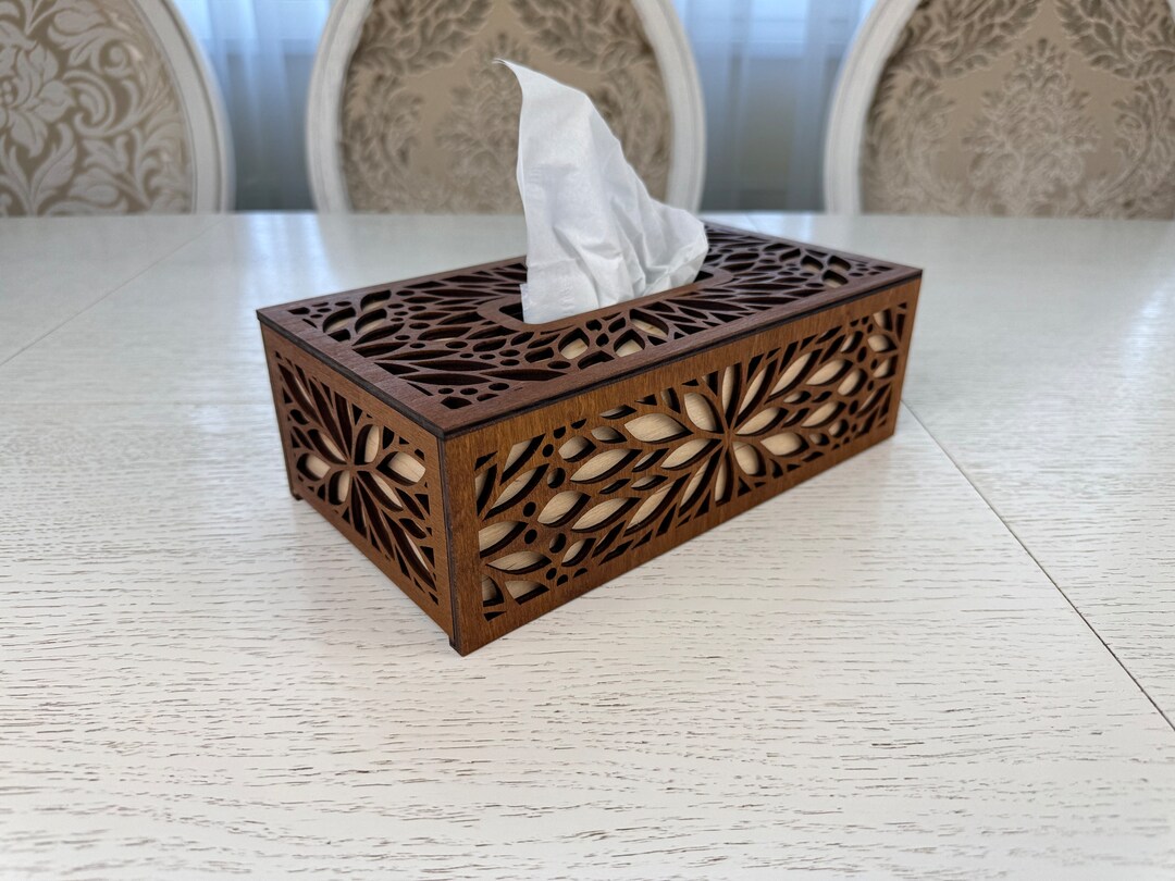 Rectangular Napkin Holder Wooden Tissue Box Cover Paper Napkins Holder ...