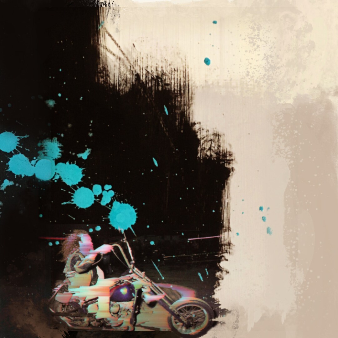 Midnight Ride Abstract Motorcycle Framed Art Print for Modern Home ...