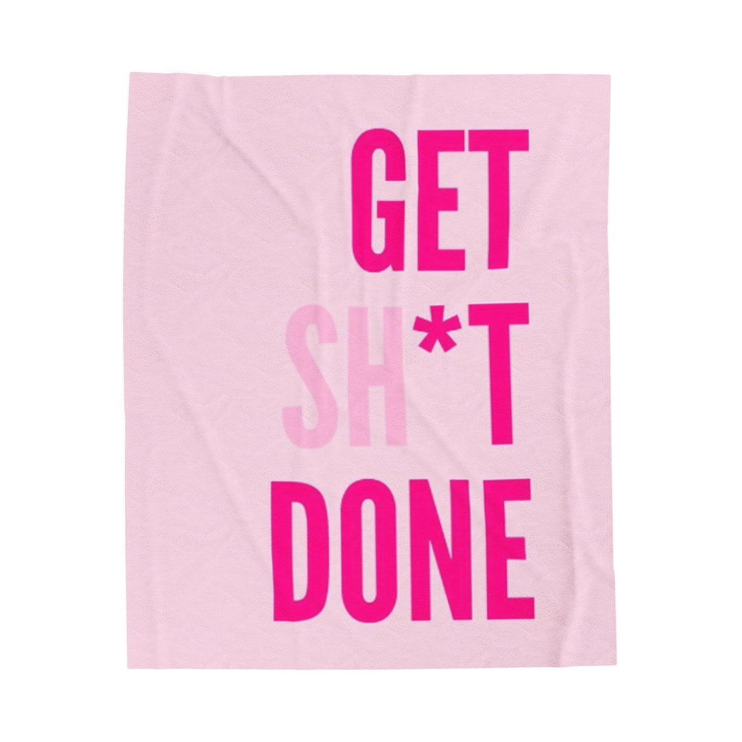 GET SHT DONE Plush Blanket - Etsy