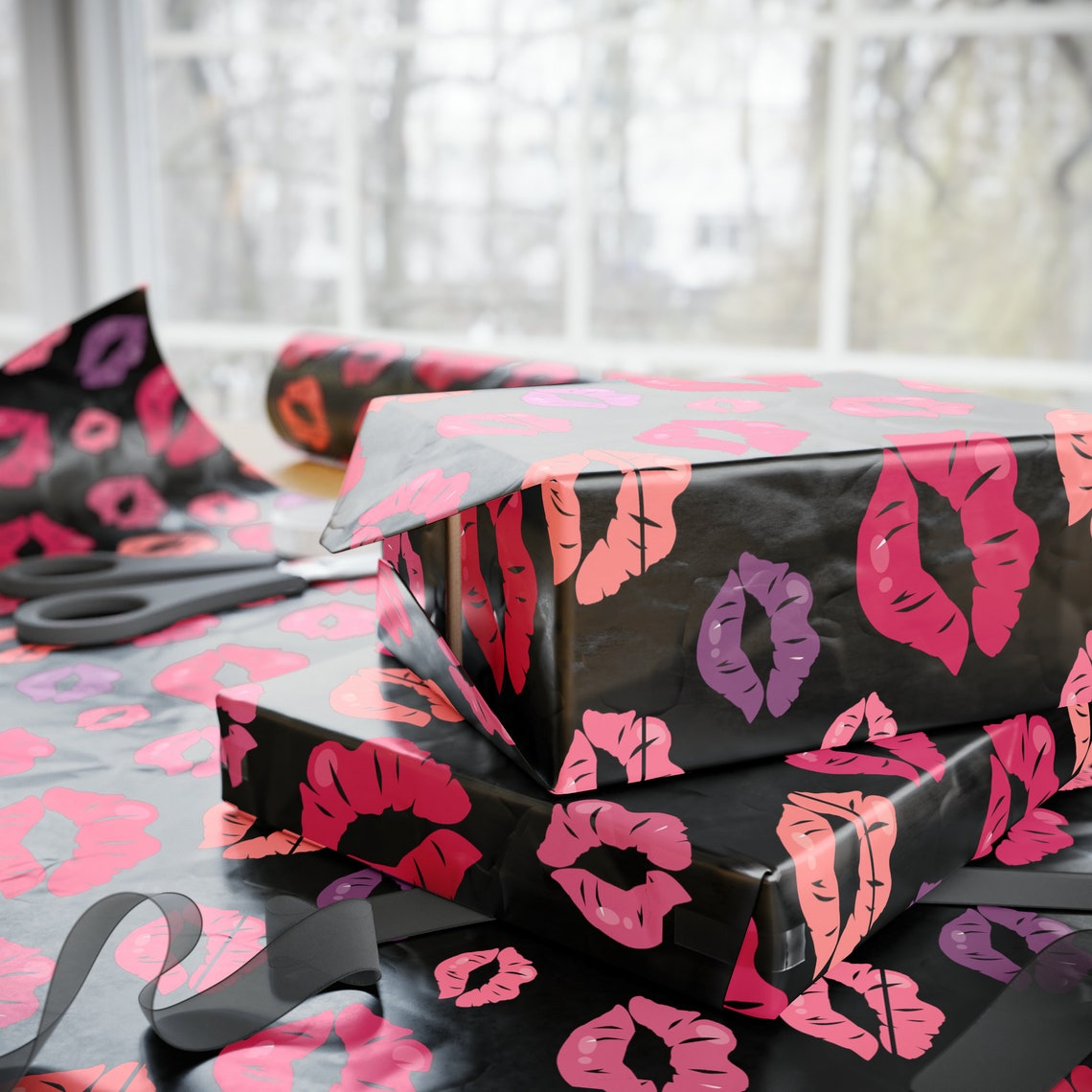 Lips Wrapping Papers - Etsy