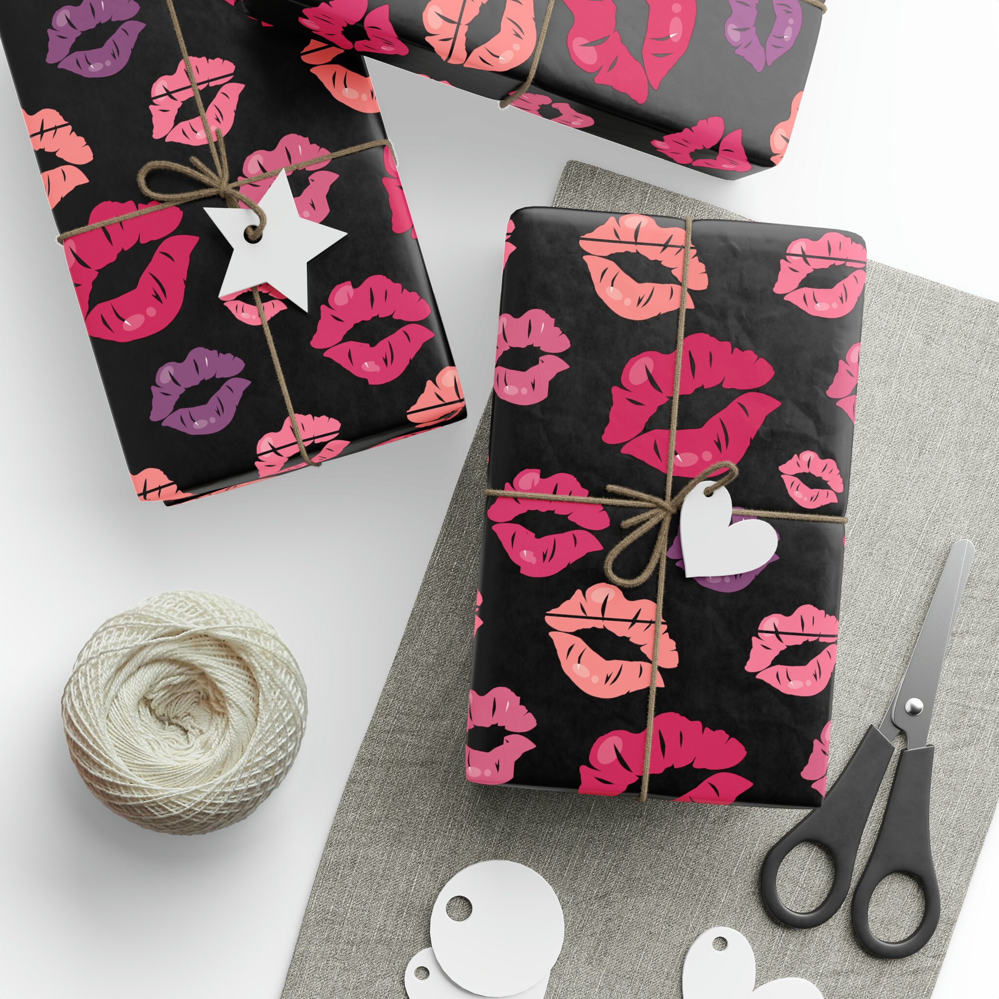 Lips Wrapping Papers - Etsy