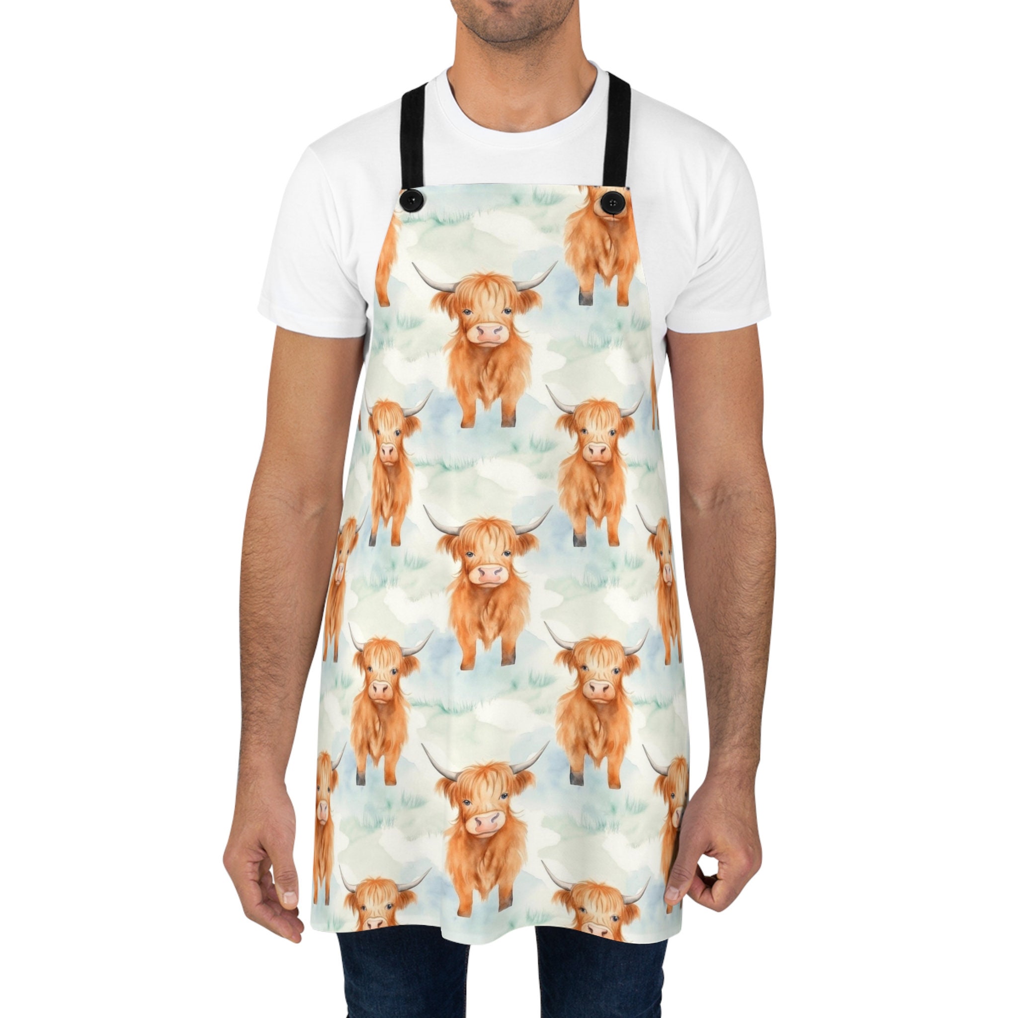 Highland Cow Apron Apron (AOP) - Etsy