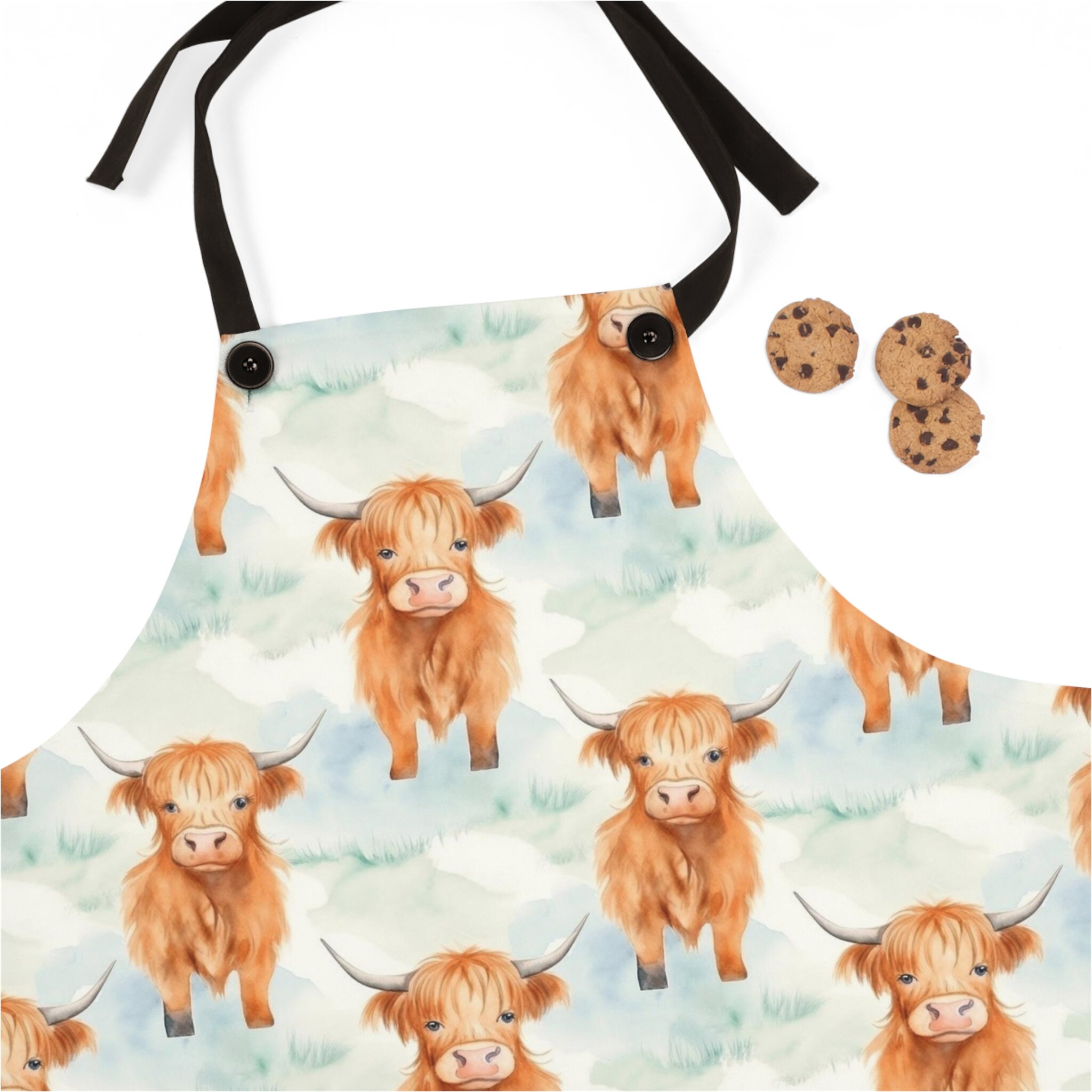Highland Cow Apron Apron (AOP) - Etsy