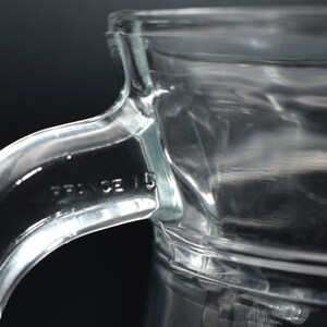 Vintage Clear Glass Pitcher - Etsy