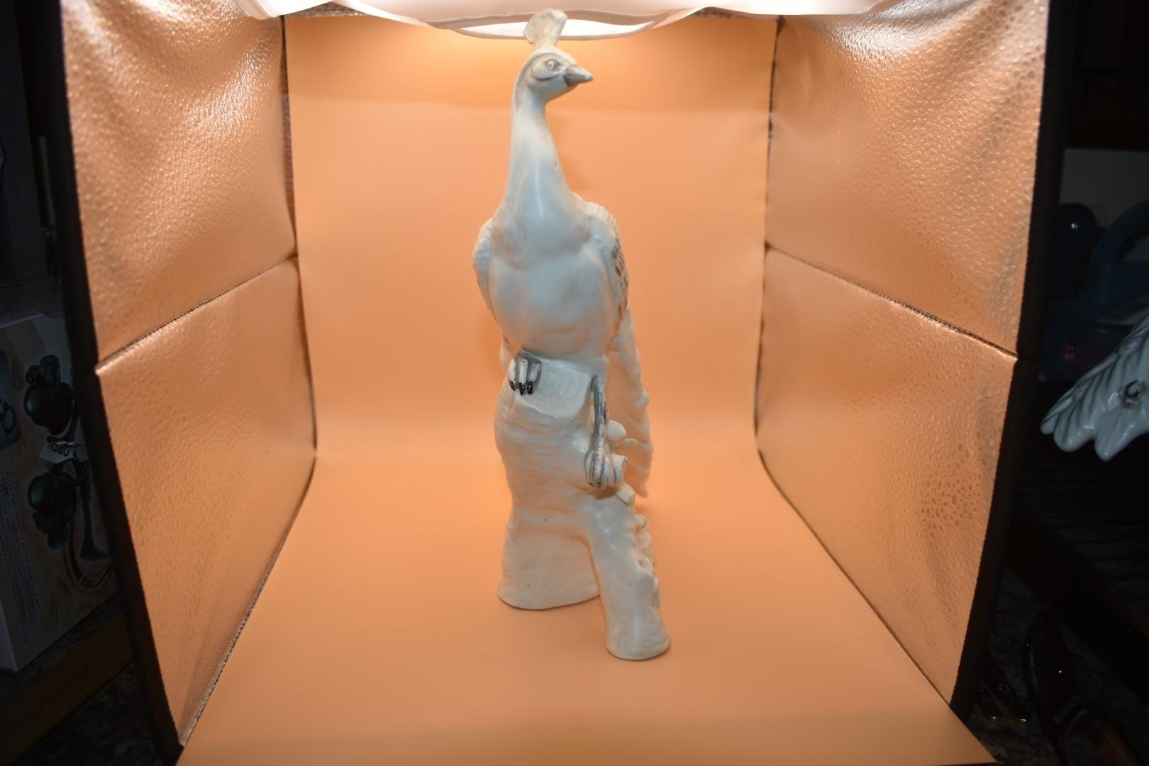 Vintage Ucagco Ceramic Peacock Statues Pair - Etsy
