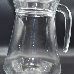Vintage Clear Glass Pitcher - Etsy