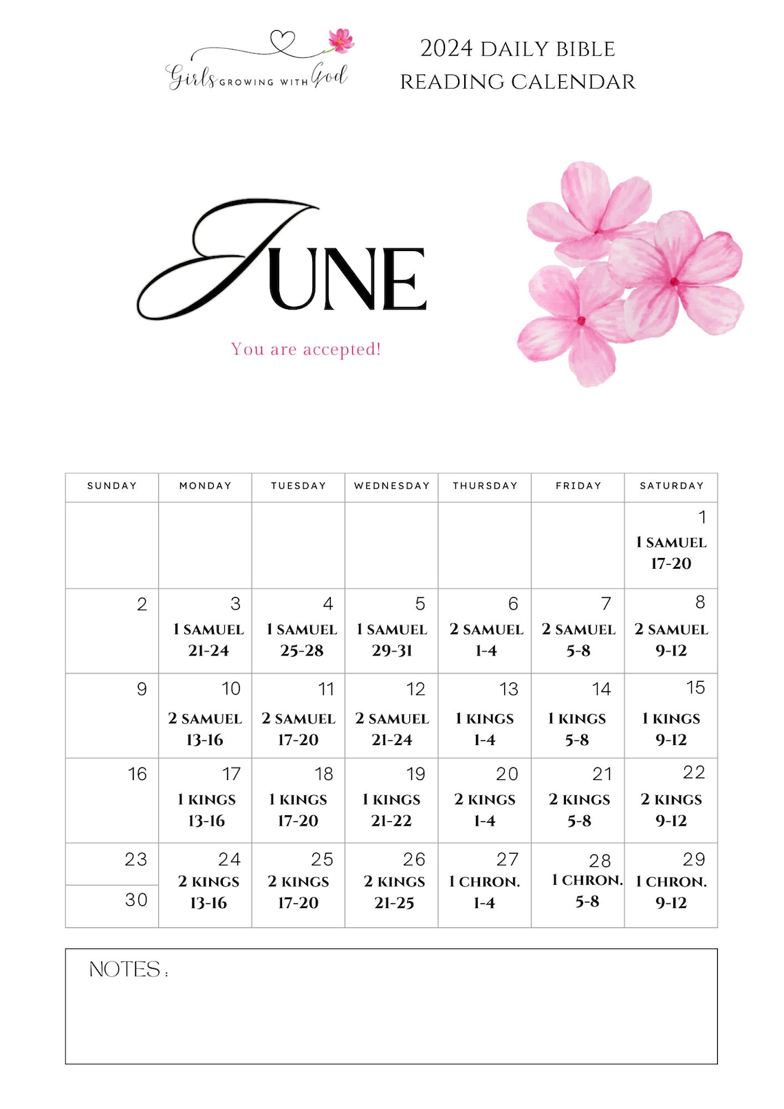 2024 Bible Reading Plan Calendar, Christian Gifts for Women, Scripture ...