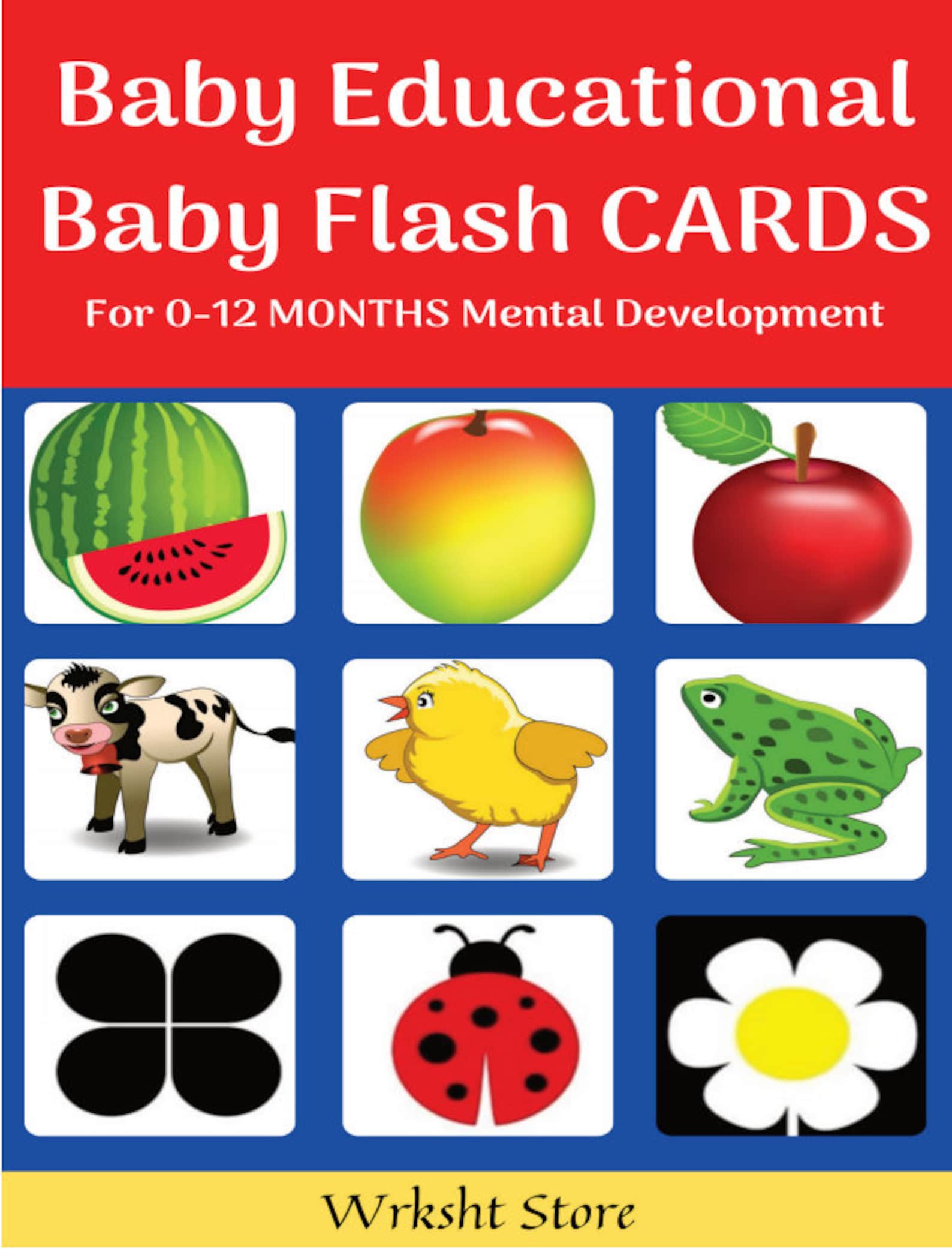 Baby Educational - Baby Flash Cards, Baby Learn Flash Card - Etsy