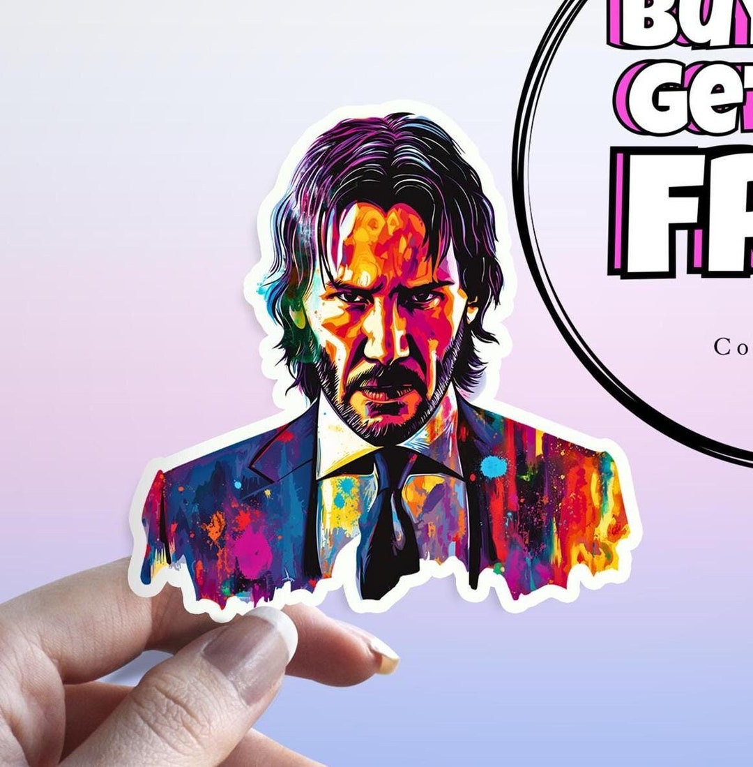 Baba Yaga Sticker: Trippy Jardani Jovonovich Waterproof Boogeyman ...