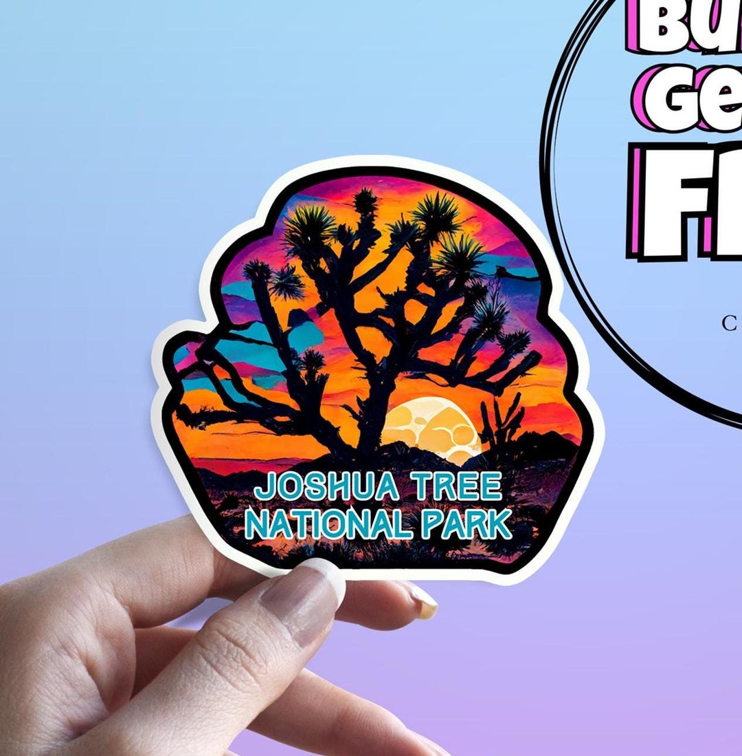 Joshua Tree Sticker: California National Park Waterproof Sunset Sticker ...