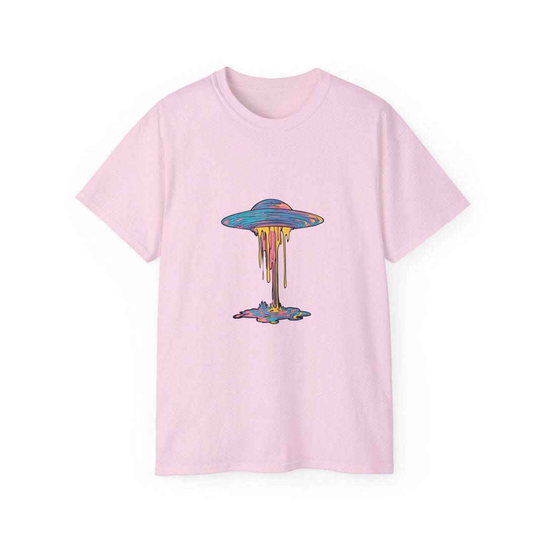 Melting Pastel UFO T-shirt: Psychedelic Cotton Alien Spaceship Shirt ...