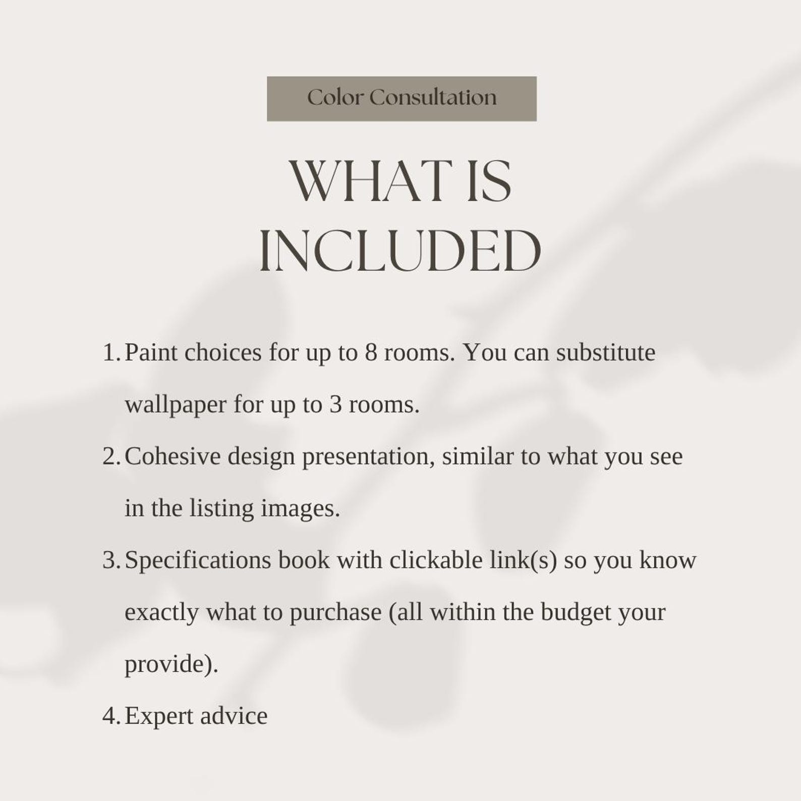 Custom Interior Paint Color Consultation, Interior Design Color ...