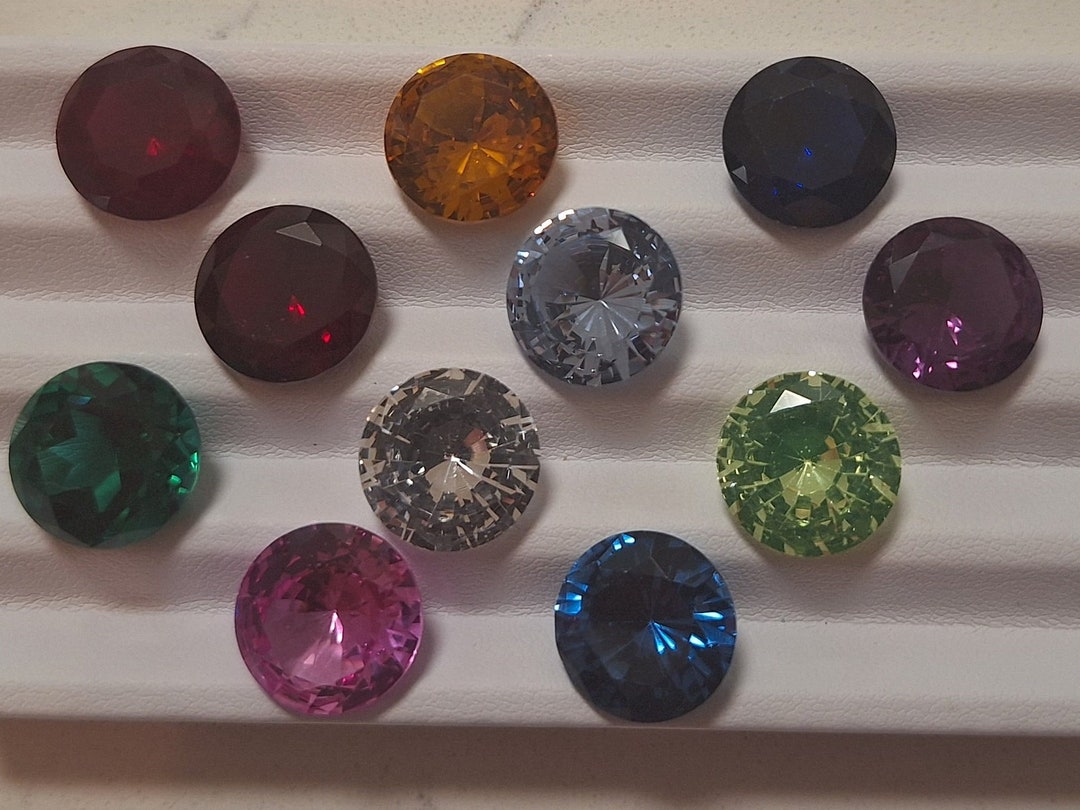Lab Created.synthetic Stones. Round Cut. Huge Inventory .all Colours ...