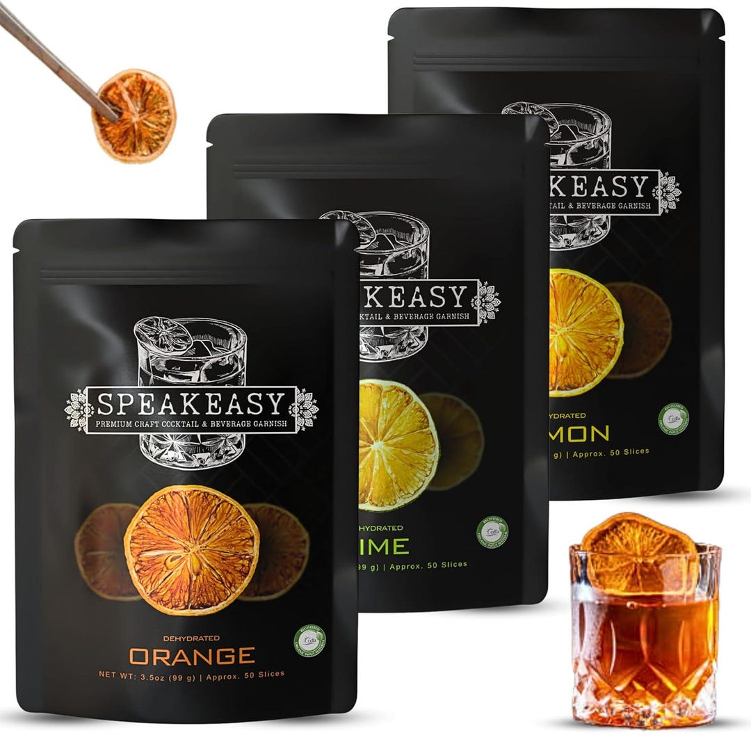 Dehydrated Citrus Cocktail Garnish Variety Pack: Organic Orange, Lemon ...