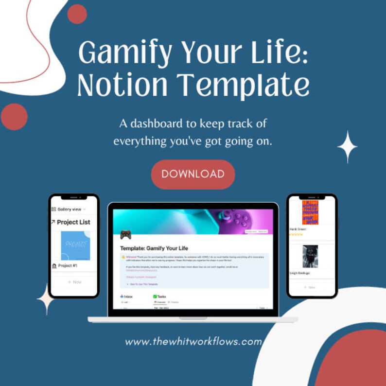 Gamify Your Life Notion Template Fun Productivity Boost Stay Motivated ...