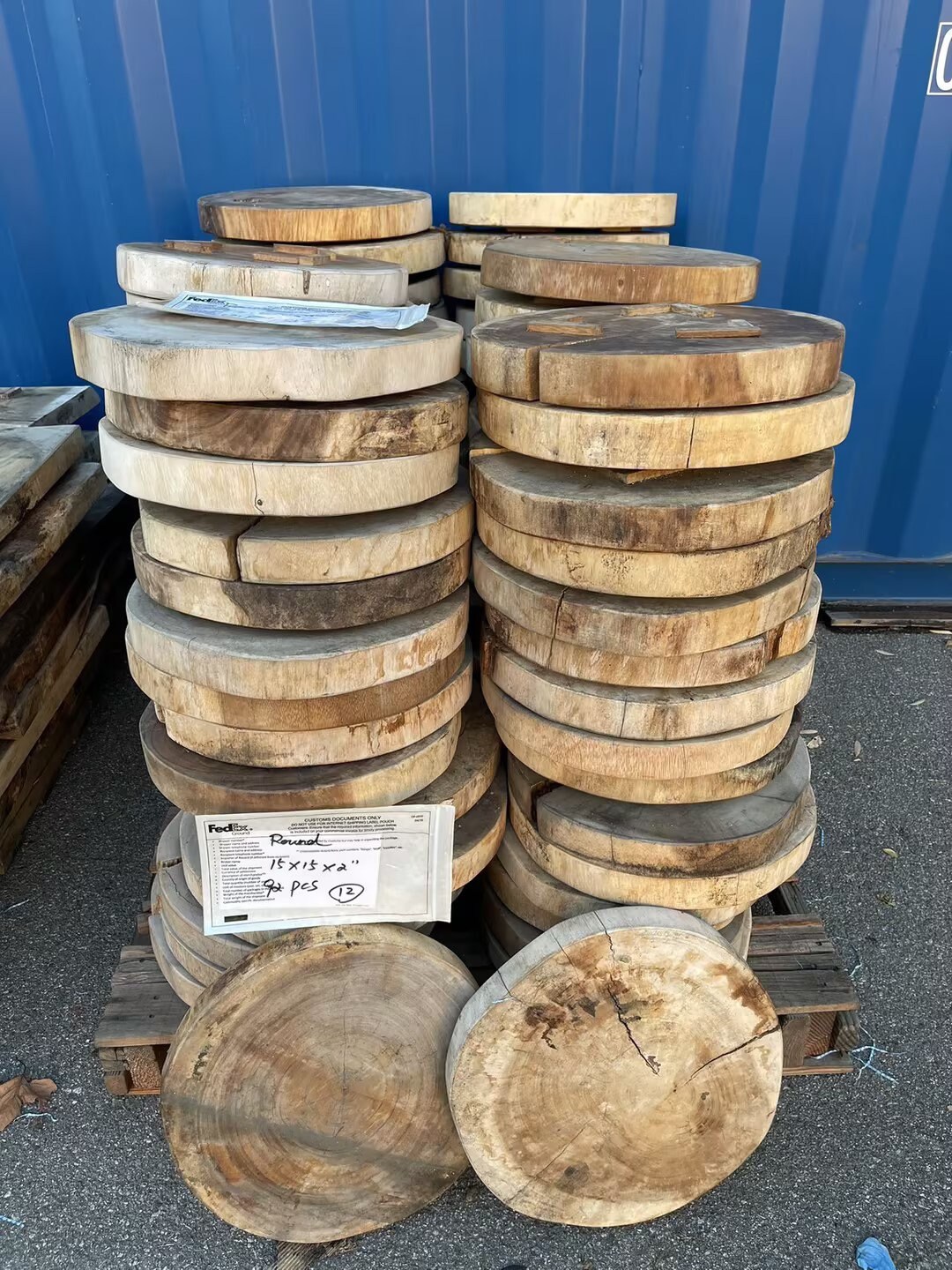 Natural Round Acacia Wood Slab, DIY for Stool, 16 Diameter Round Wood ...