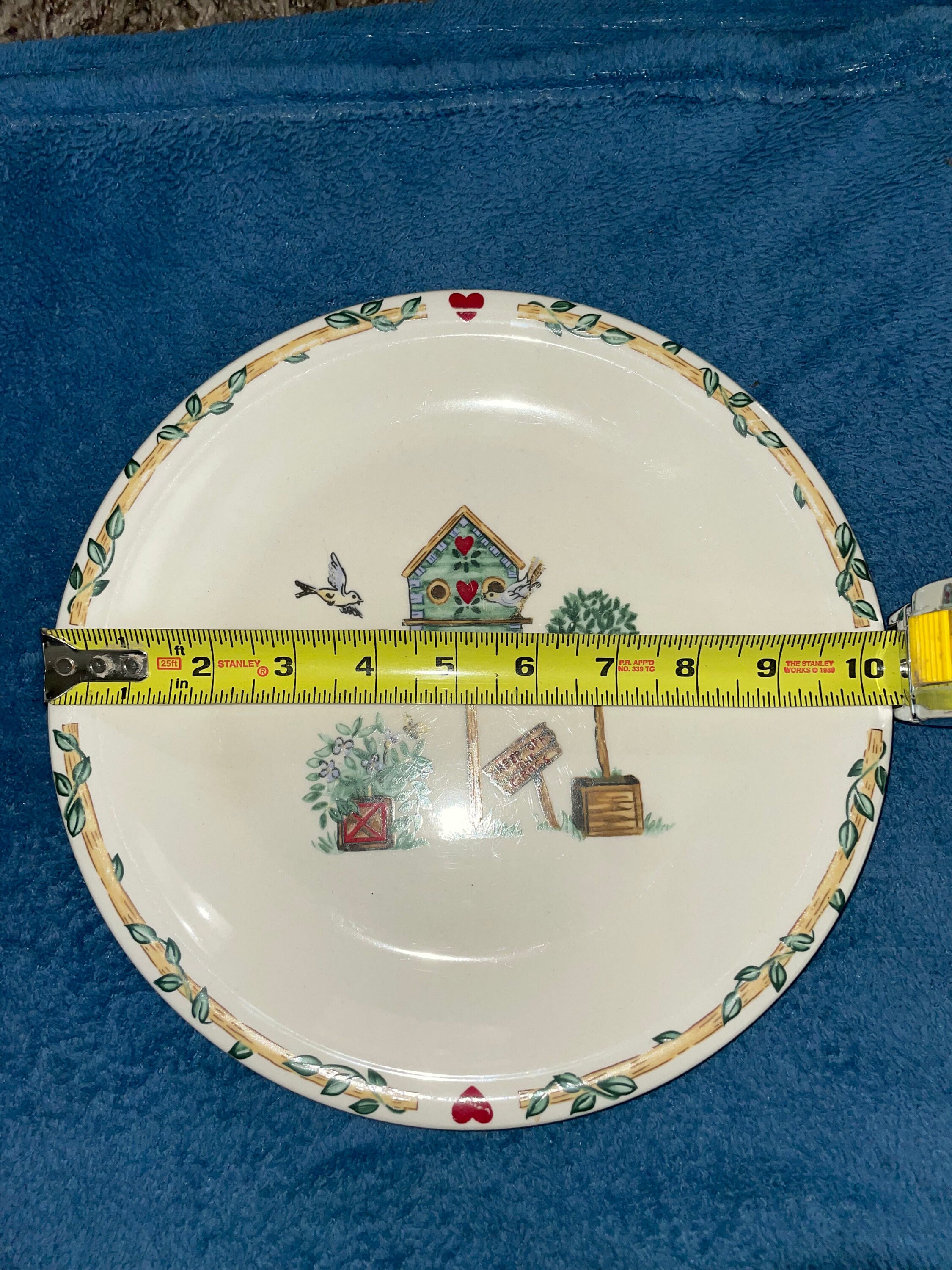 Thomson Pottery China. Pattern: Birdhouse. 10 3/8 - Etsy