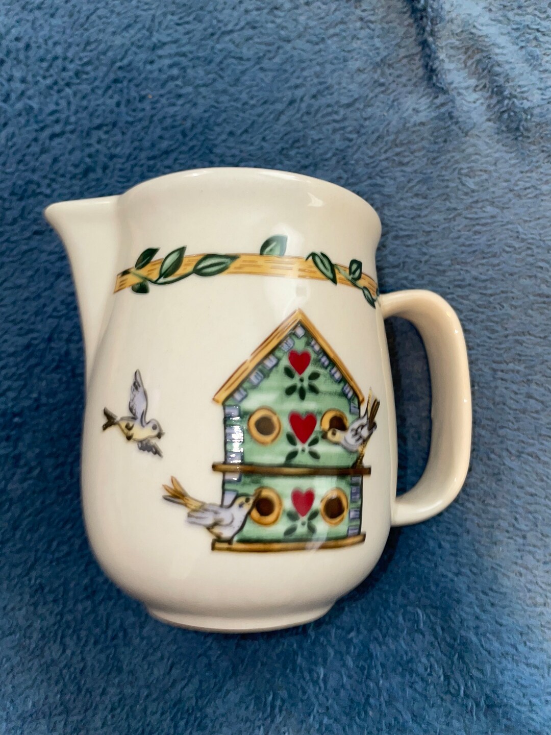 Vintage Thompson Pottery Birdhouse Creamer Pitcher - Etsy