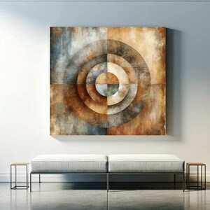 Timeless Abstract Wabi Sabi Canvas Rustic Wall Art Shibui and Utsuroi ...