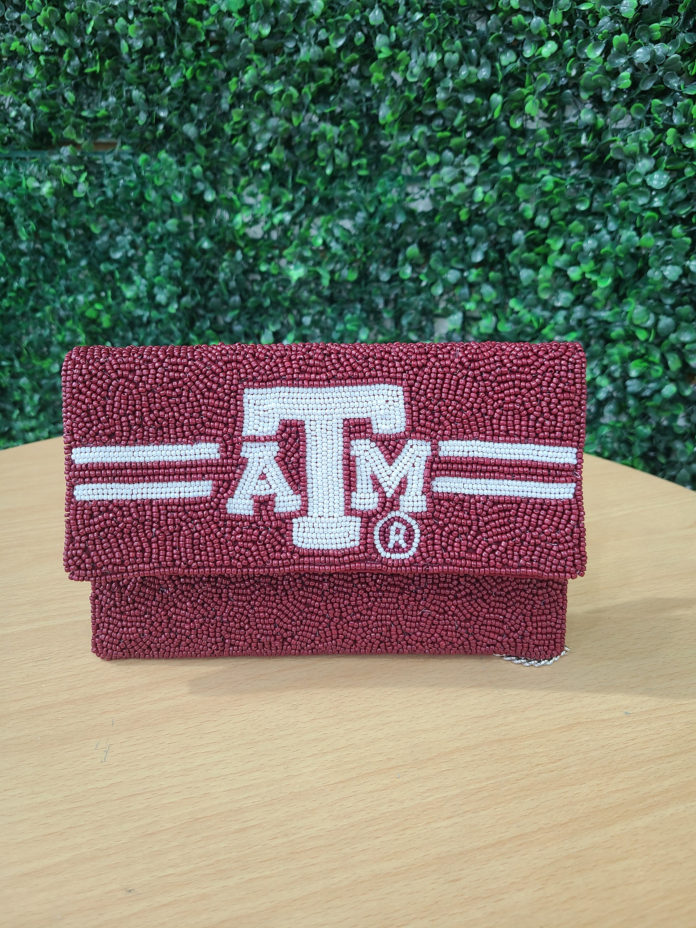 Texas A&M Beaded Purse, Texas Aggies Accessories, Aggies Crossbody ...