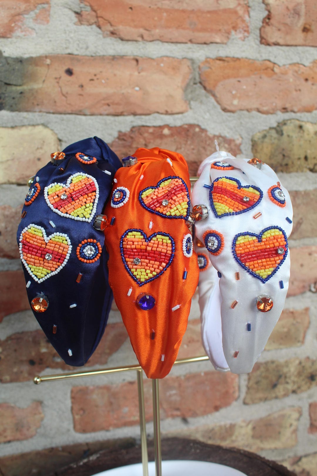 Houston Team Headband, Blue Orange White Headband, Houston Baseball ...