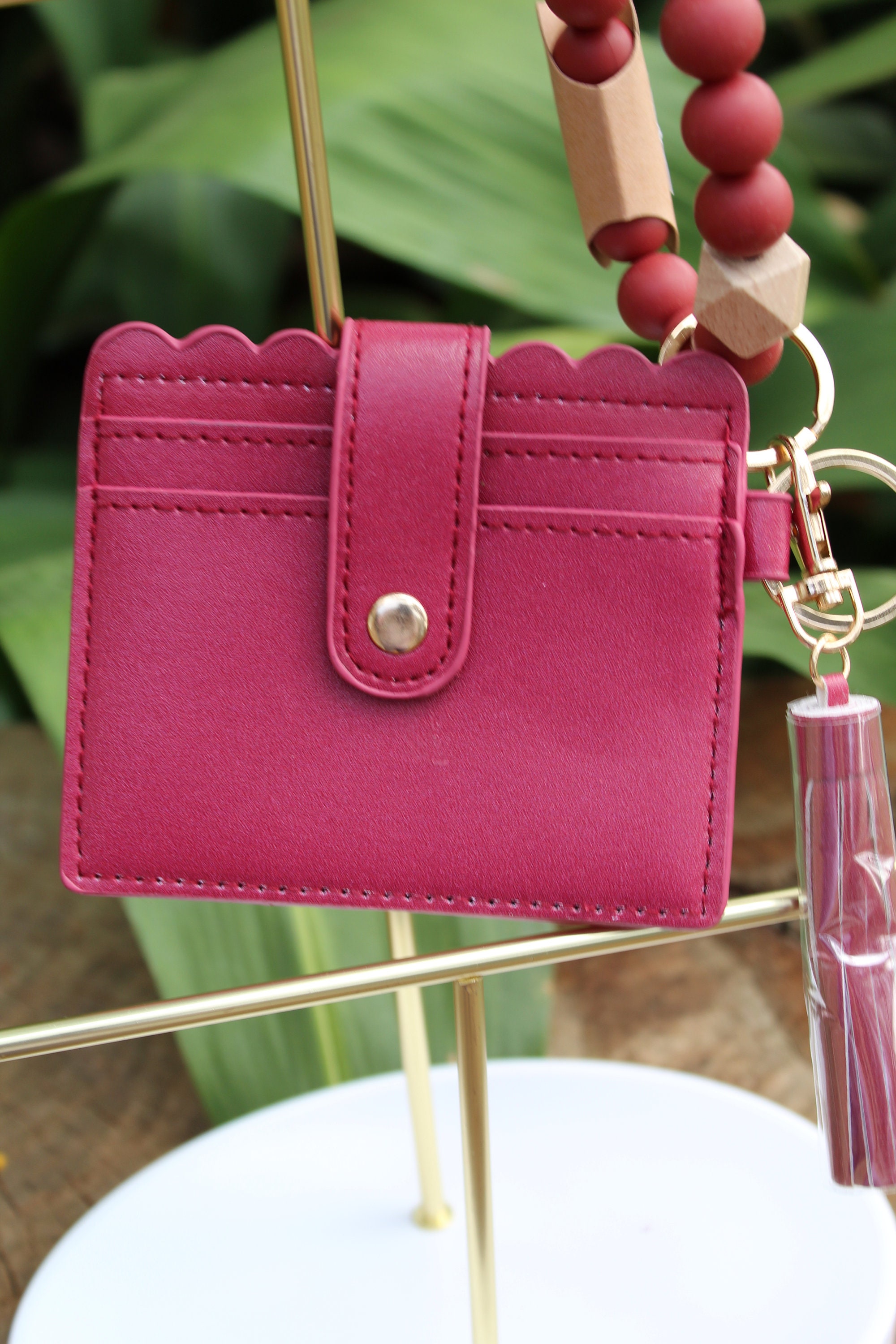 Keychain Wristlet Wallets, Bangle Key Ring, Leather Wallet, Card Case ...