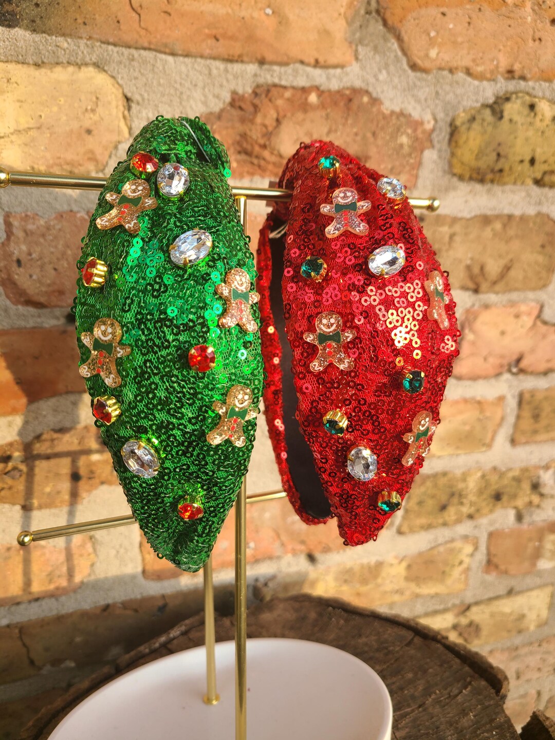 Christmas-themed Top-knot Headbands, Christmas Headbands, Christmas ...