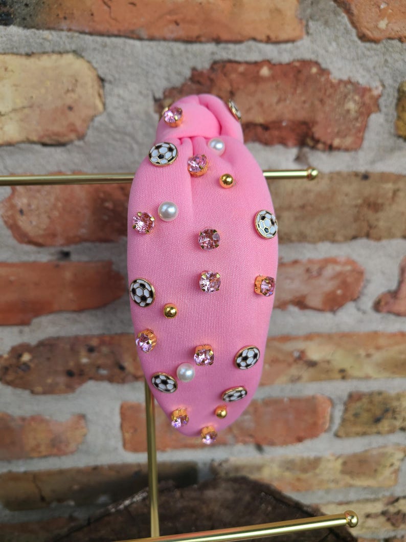 Soccer Headbands, Soccer Themed Headbands, Soccer Top-knot Headbands ...