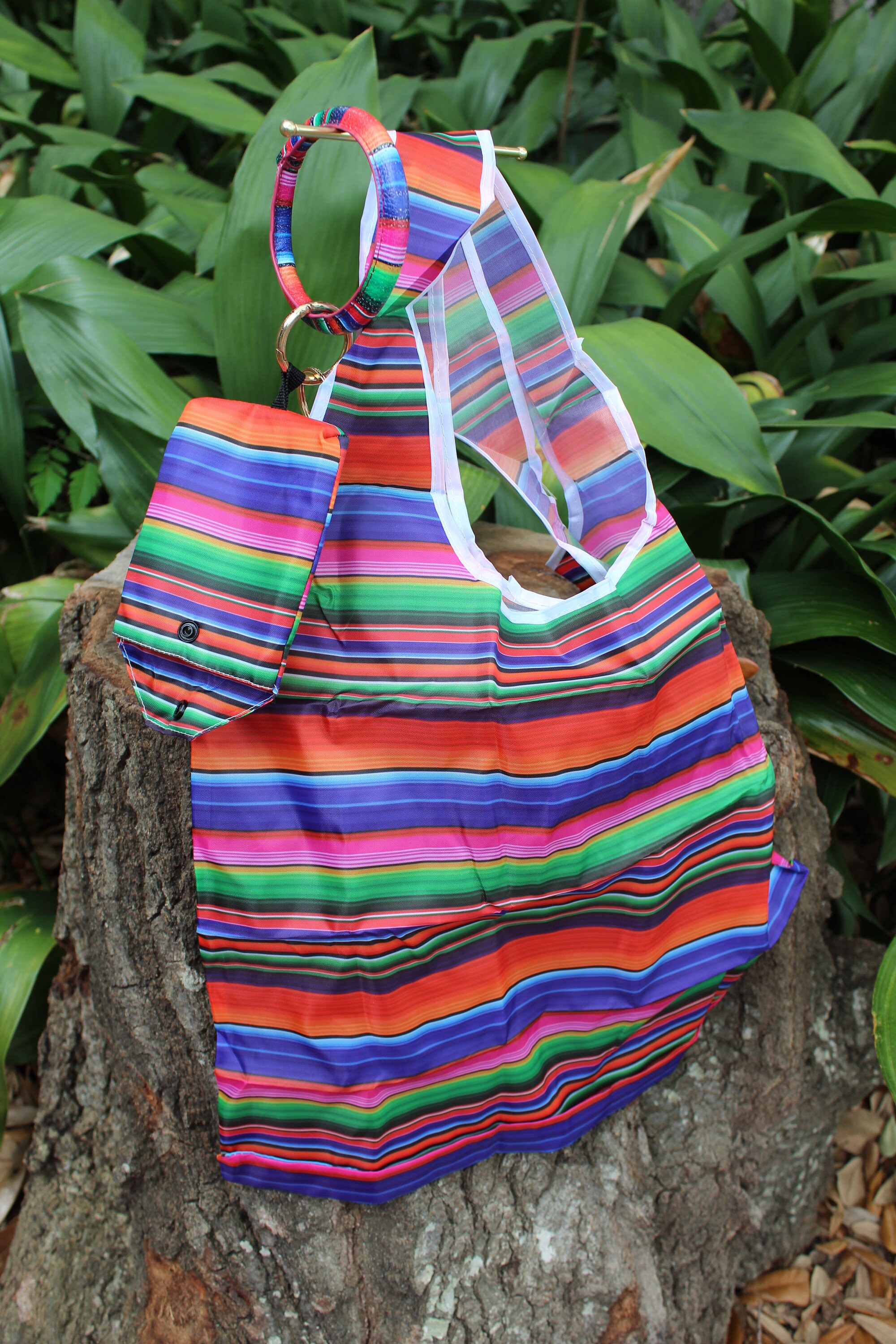 Foldable Reusable Shopping Bag Keychain, Keychain Accessories, Shopping ...