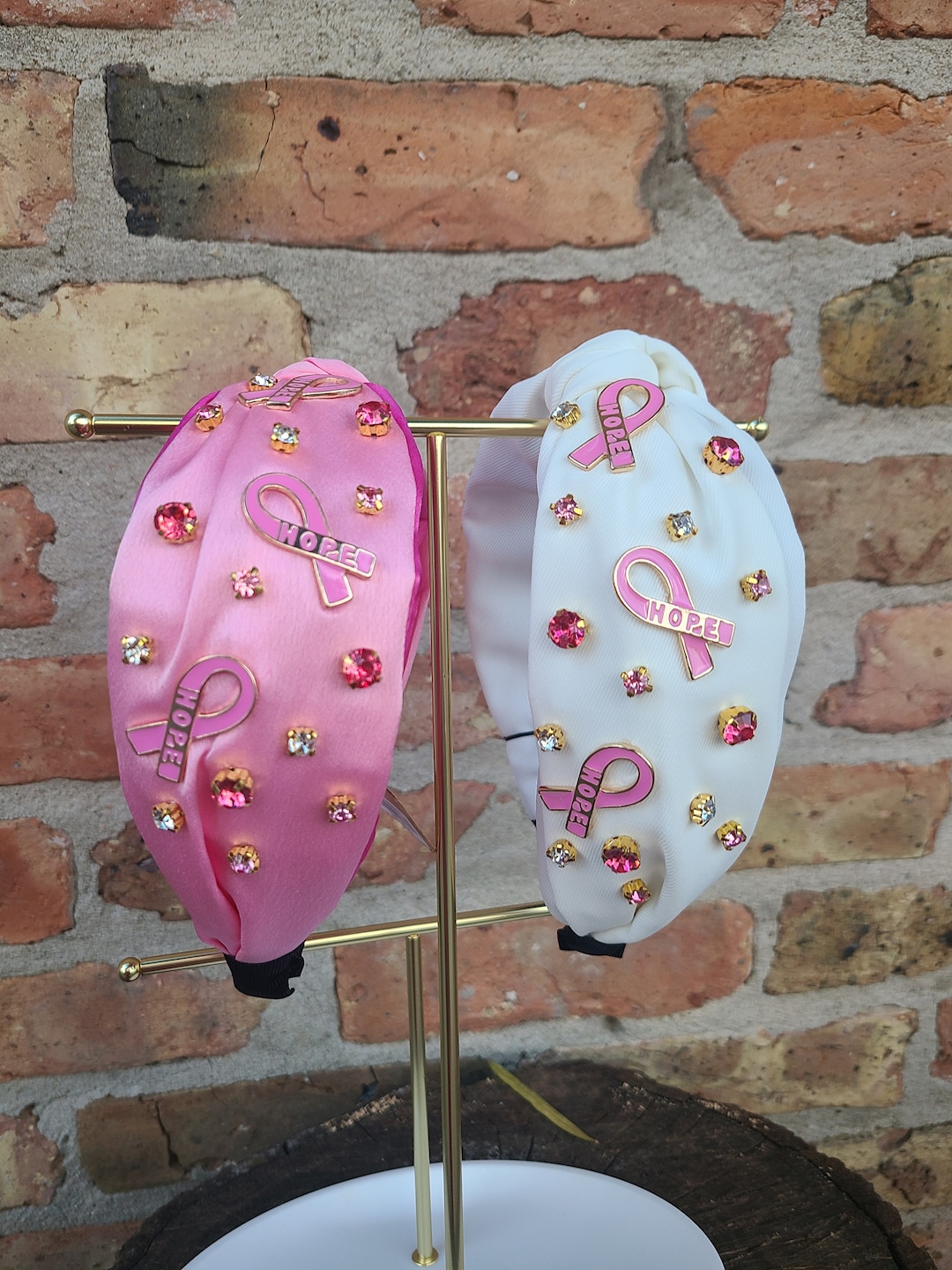 Pink Ribbon Headbands, Breast Cancer Awareness Accessories, Breast ...