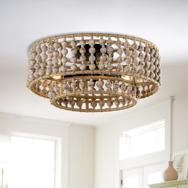 Rustic Ceiling Light - Etsy