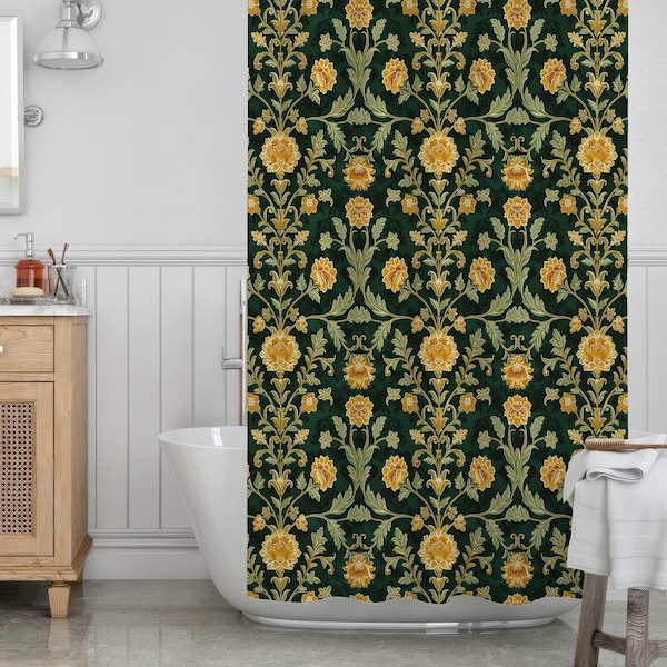 Gold Shower Curtain - Etsy