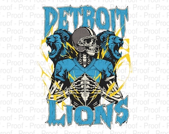 Detroit Football Lions PNG and Color SVG Digital Download Cricut ...