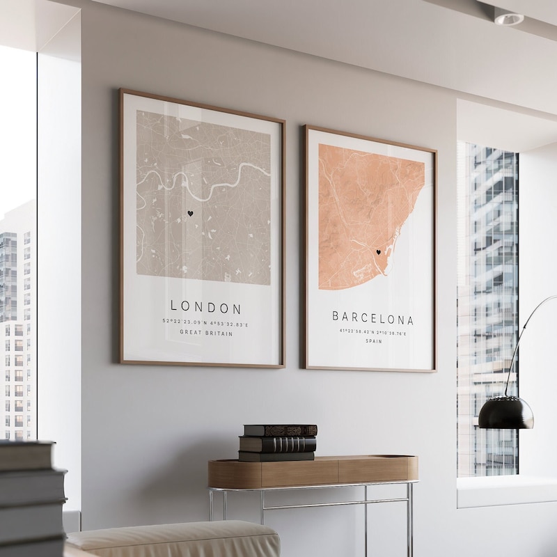 Personalised Map - Etsy