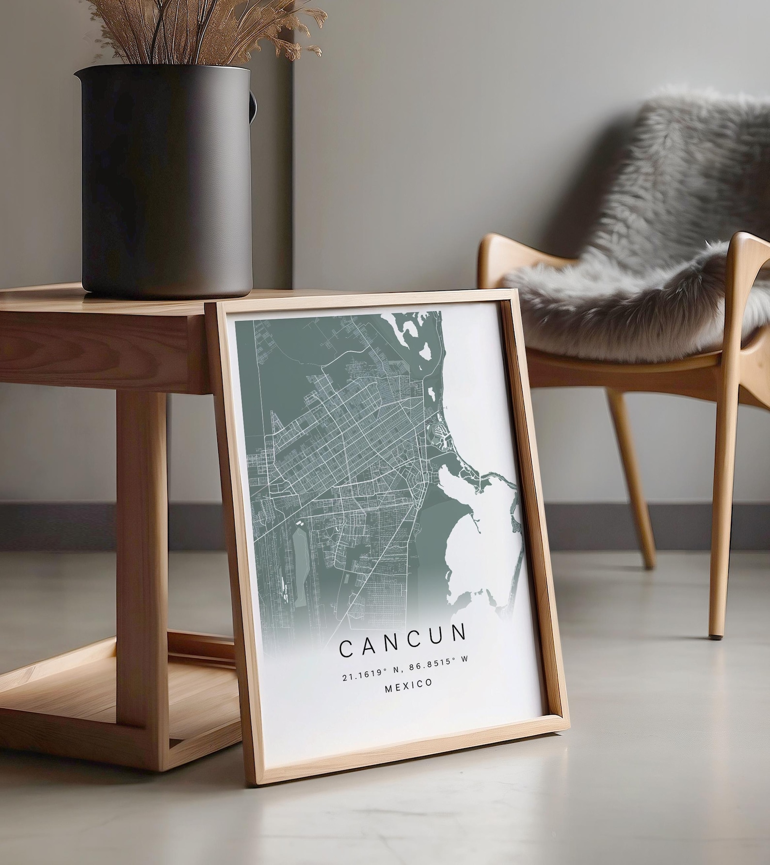 Set of 2 City Maps, Any Location, Personalized Wall Map, Personalised ...