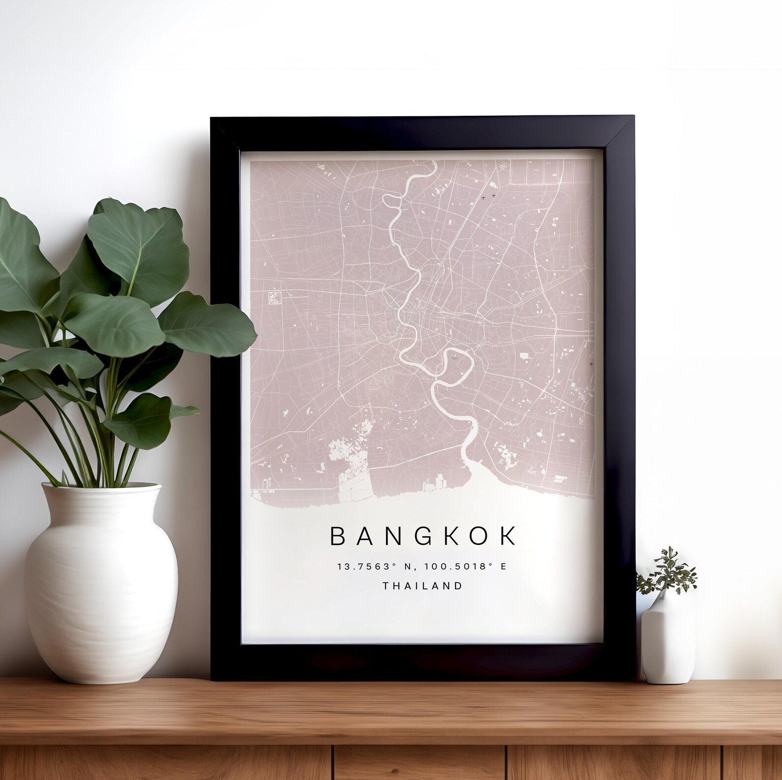 Set of 2 City Maps, Any Location, Personalized Wall Map, Personalised ...