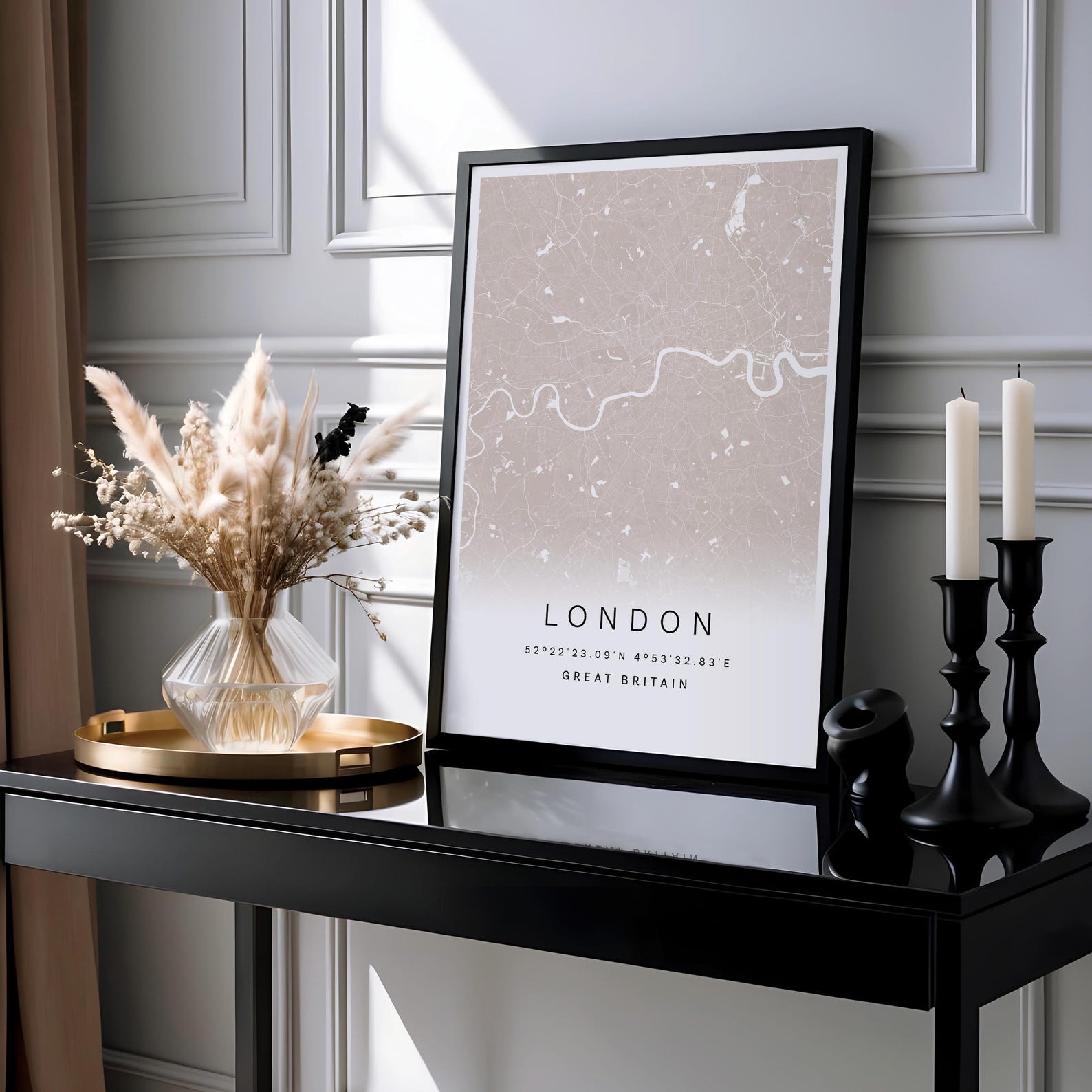 Set of 2 City Maps, Any Location, Personalized Wall Map, Personalised ...