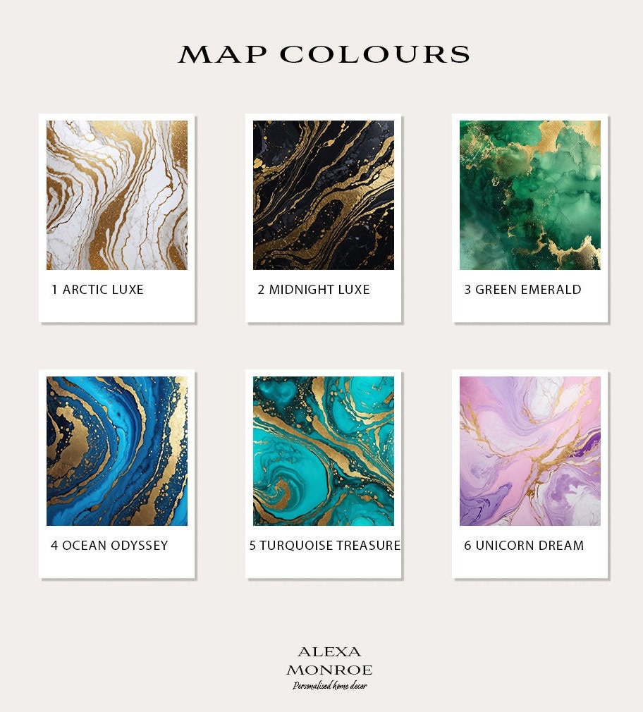 Custom Map Print Select Two Countries Personalised Map Art Perfect ...