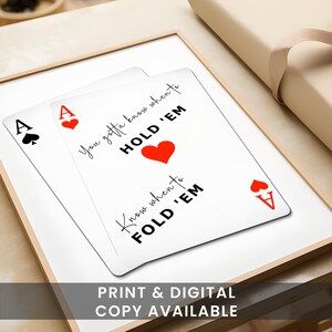 Pocket Aces, Playing Cards Poster, Quote Print, Wall Art, Gift for ...