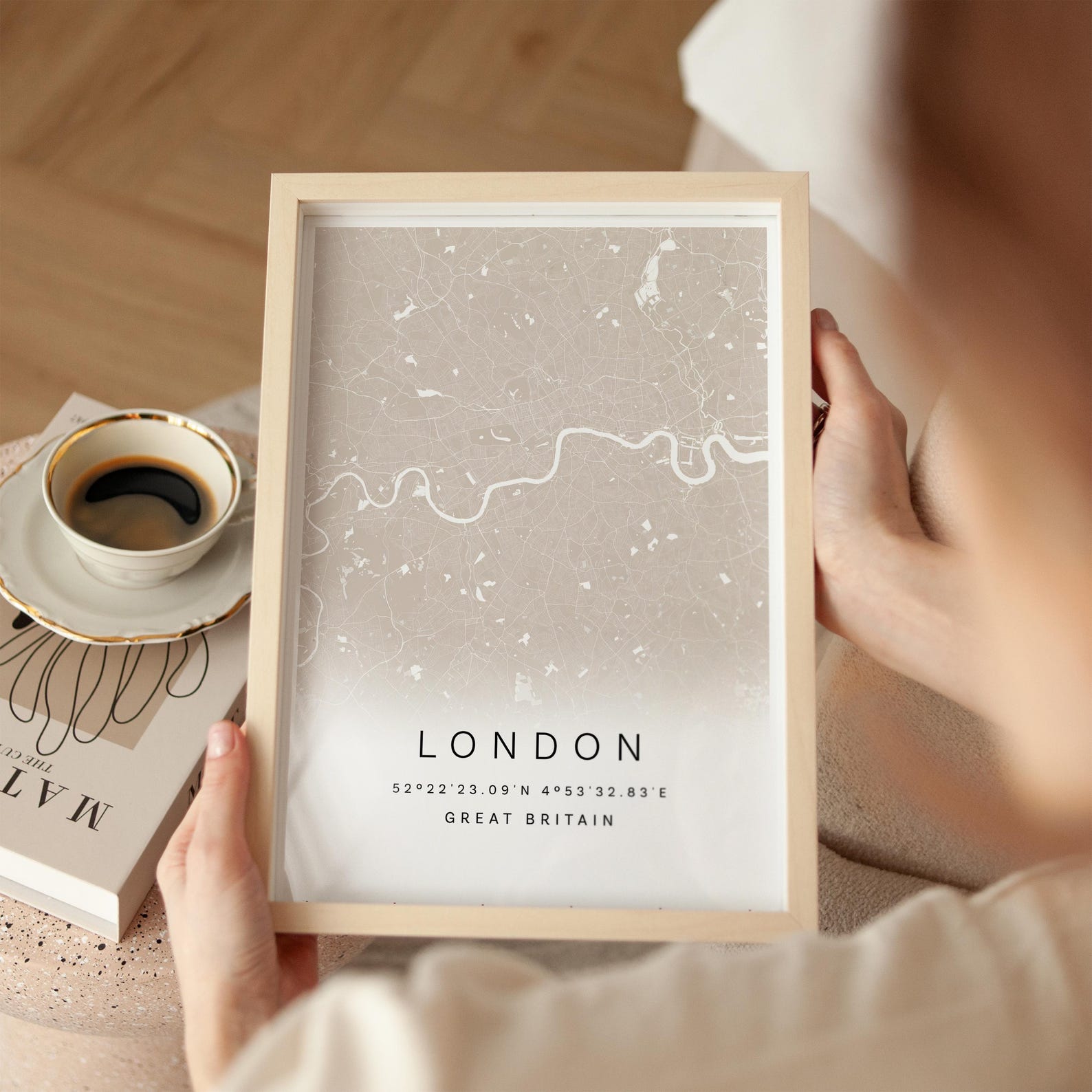 Set of 2 City Maps, Any Location, Personalized Wall Map, Personalised ...