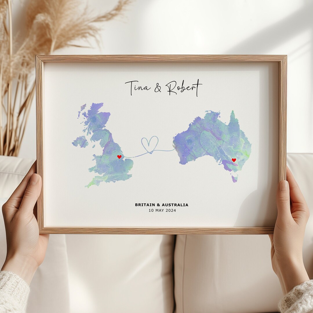 Custom Map Print, Personalized Map Art, Map Poster, Wall Decor, Unique ...