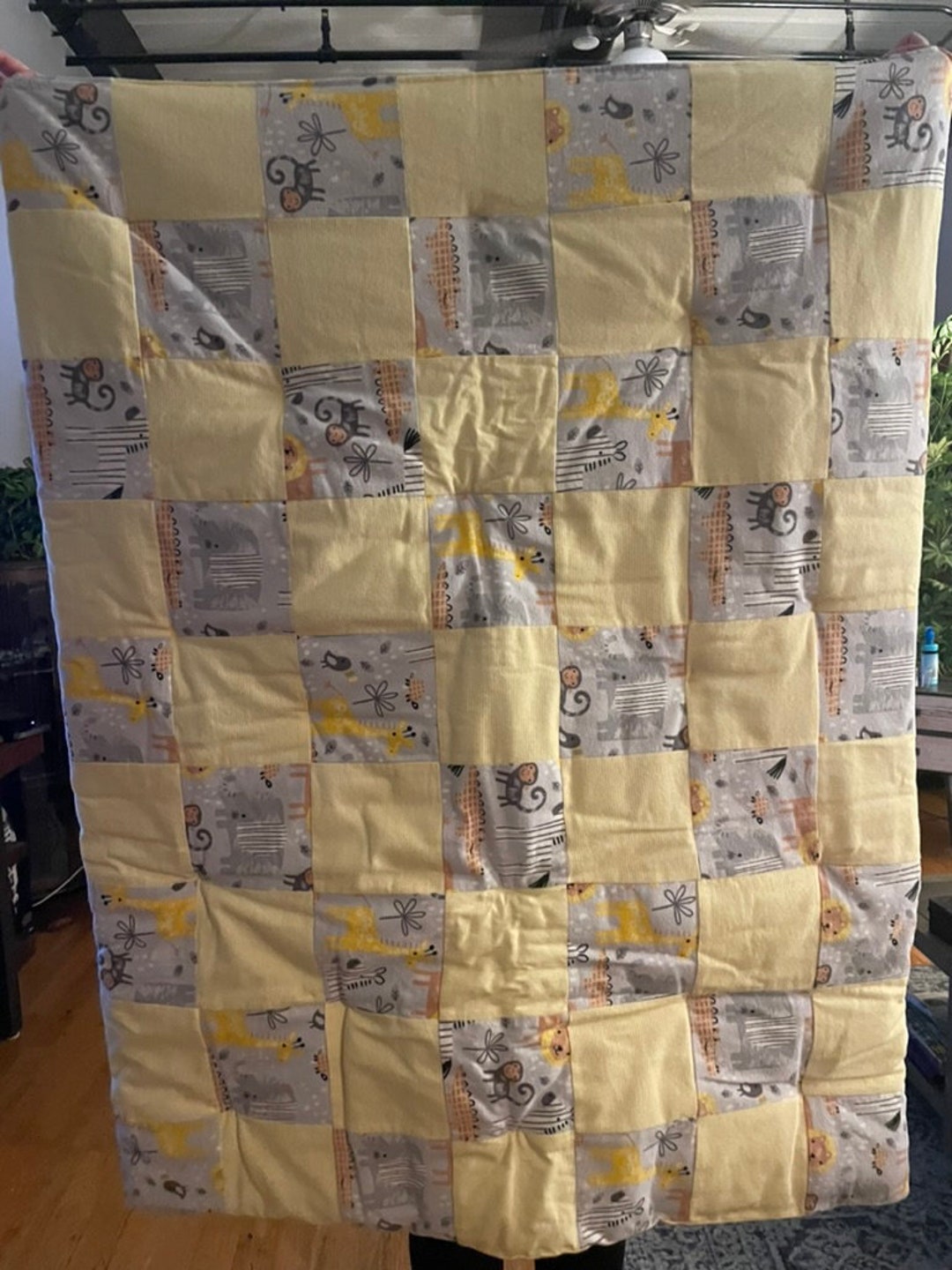 Handmade Baby Quilt - Monkeys & Giraffes - Etsy