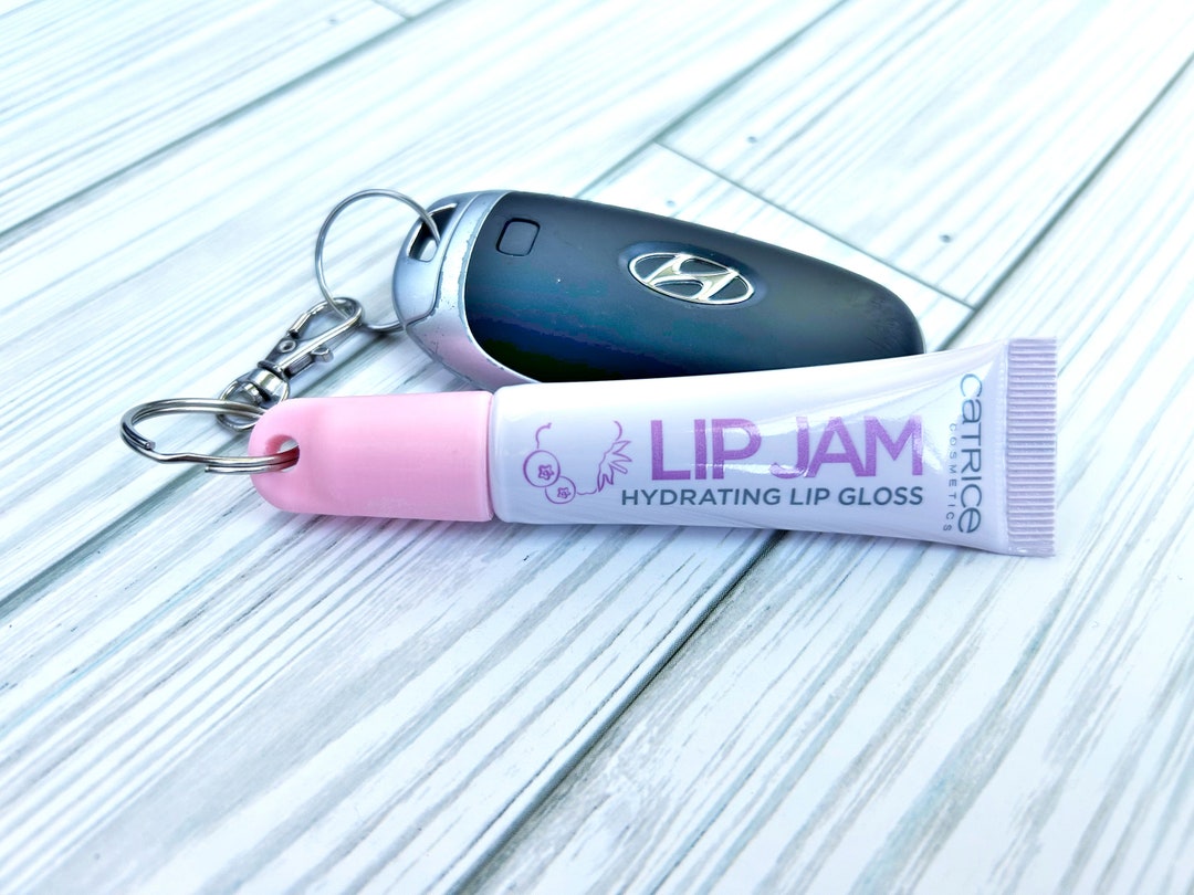 Lip Jam Keychain Cap Chapstick Holder Keychain Chapstick Keychain ...