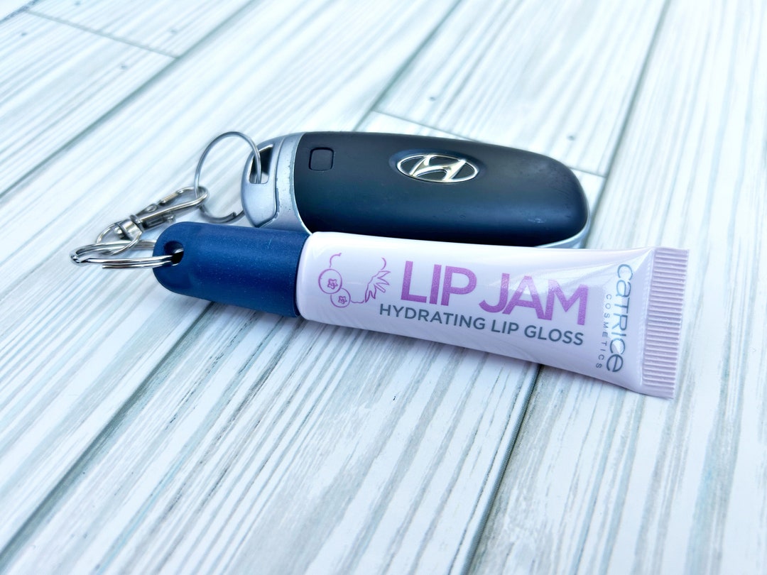 Lip Jam Keychain Cap Chapstick Holder Keychain Chapstick Keychain ...