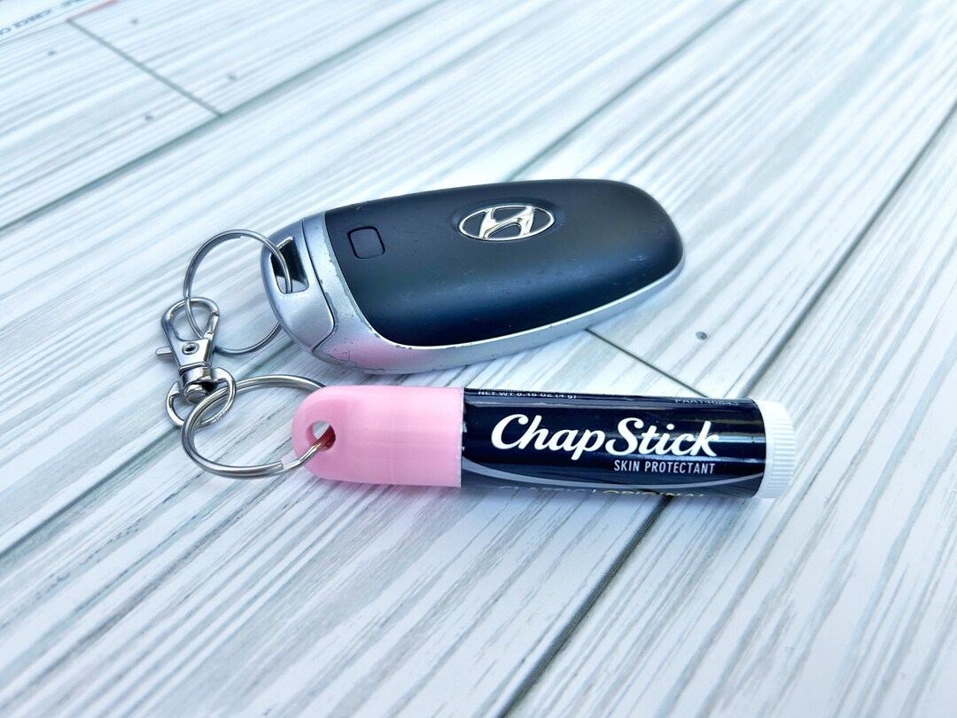 Chapstick Keychain Cap - Chapstick Holder Keychain - Chapstick Keychain ...