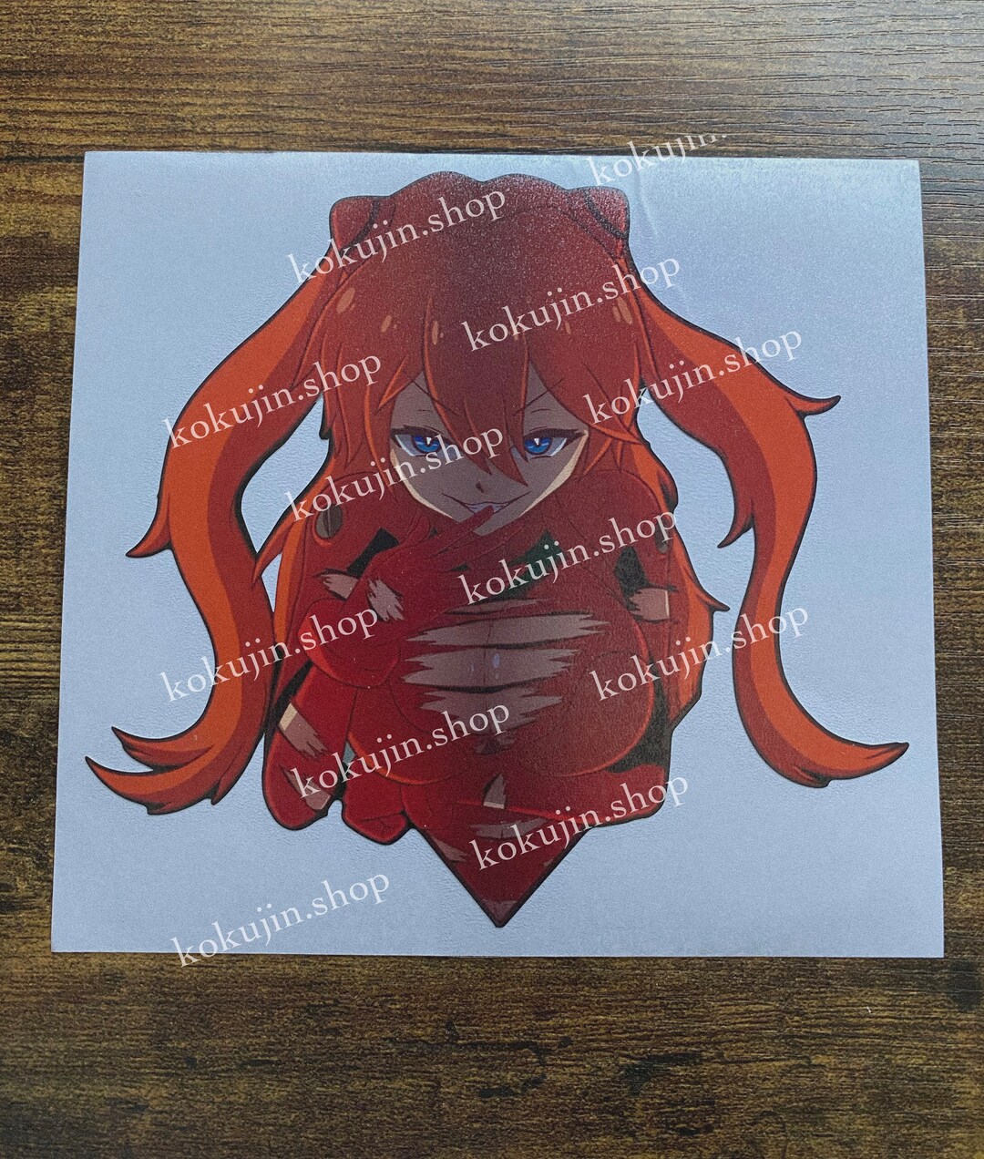 Busty Asuka Langley Anime Sticker - Etsy