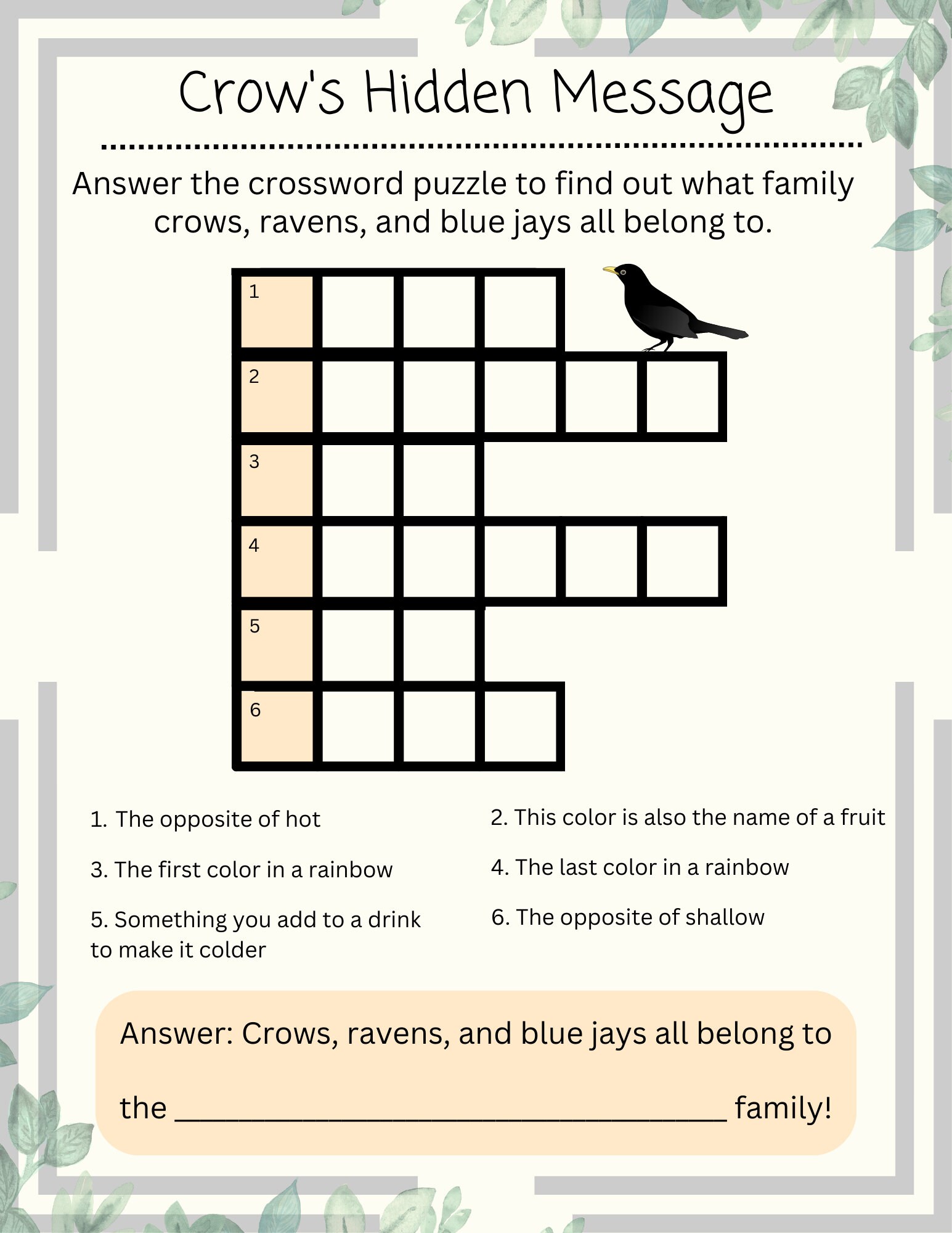 Educational Animal Activity Packet, Worksheets for Kids – ADAPTATIONS ...