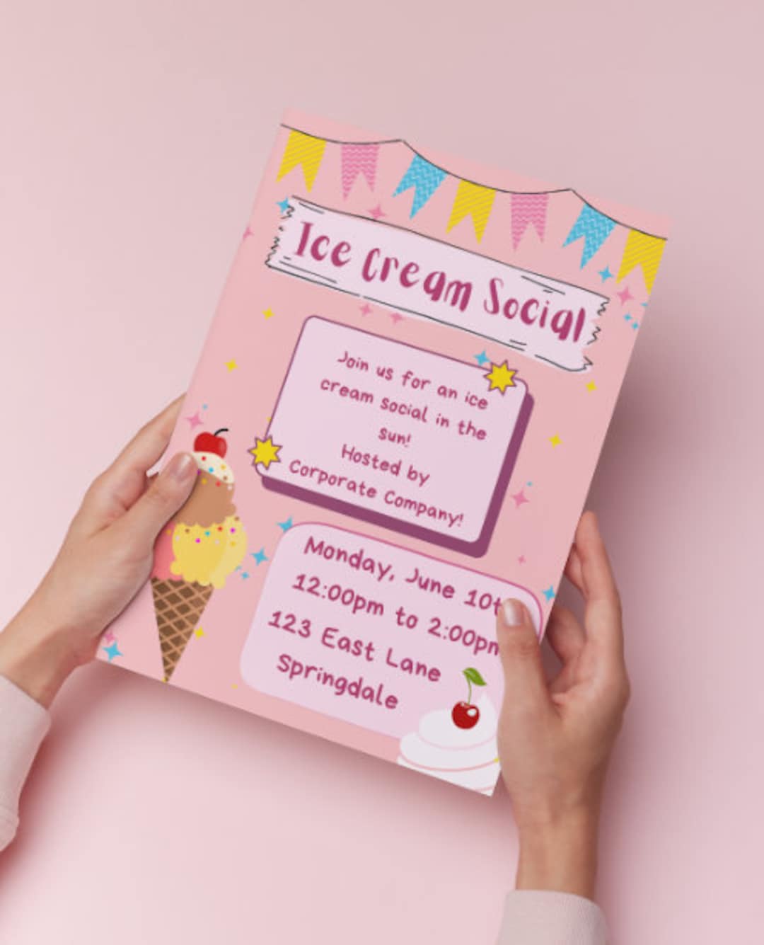 Digital Template: Irresistible Ice Cream Flyer Template for Your ...